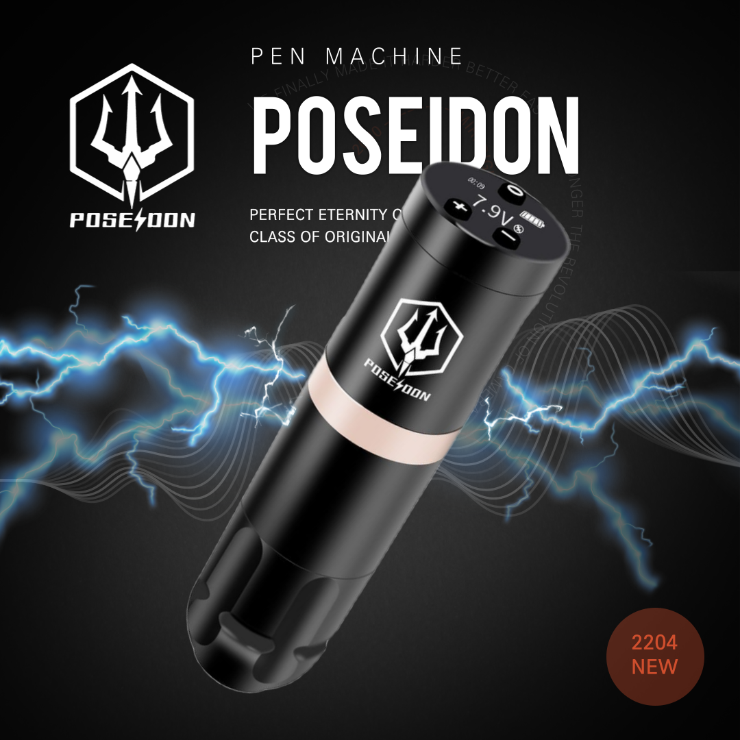 Poseidon OLED Wireless Tattoo Pen Machine - 4.2mm – WORLD MACHINE